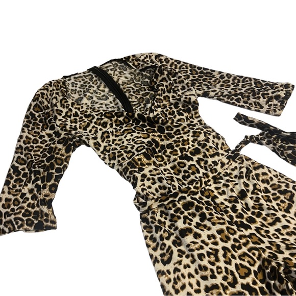 Pants & Jumpsuits | Elegant Leopard Print Jumpsuit | Poshmark
